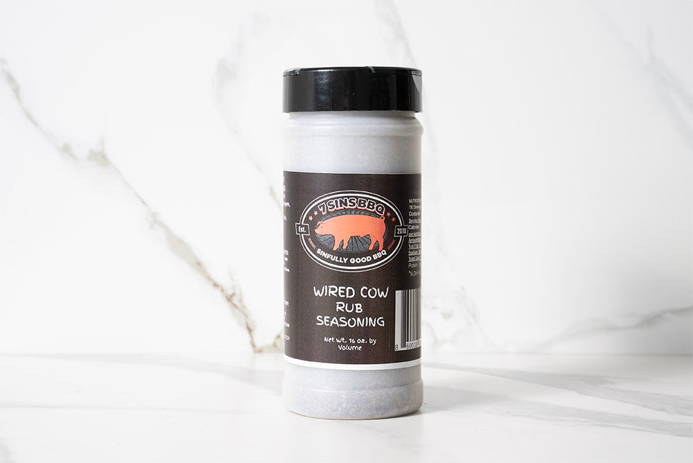 7 Sins BBQ | Wired Cow Rub Seasoning | The Meatery